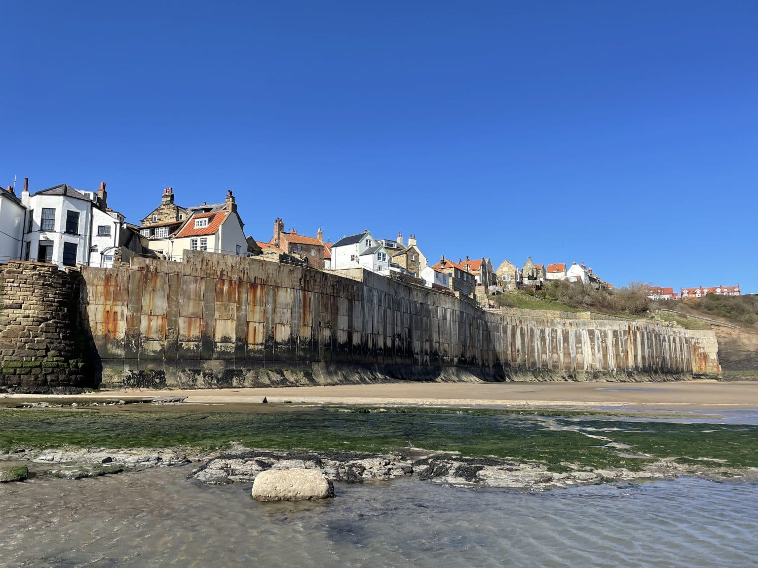 Sea Wall restoration - Robin Hood's Bay - Robin Hoods Bay Cottages